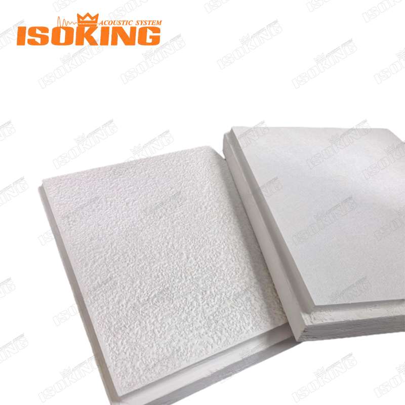 ISOKING Falling Edge Fiberglass Acoustic Ceiling Tiles